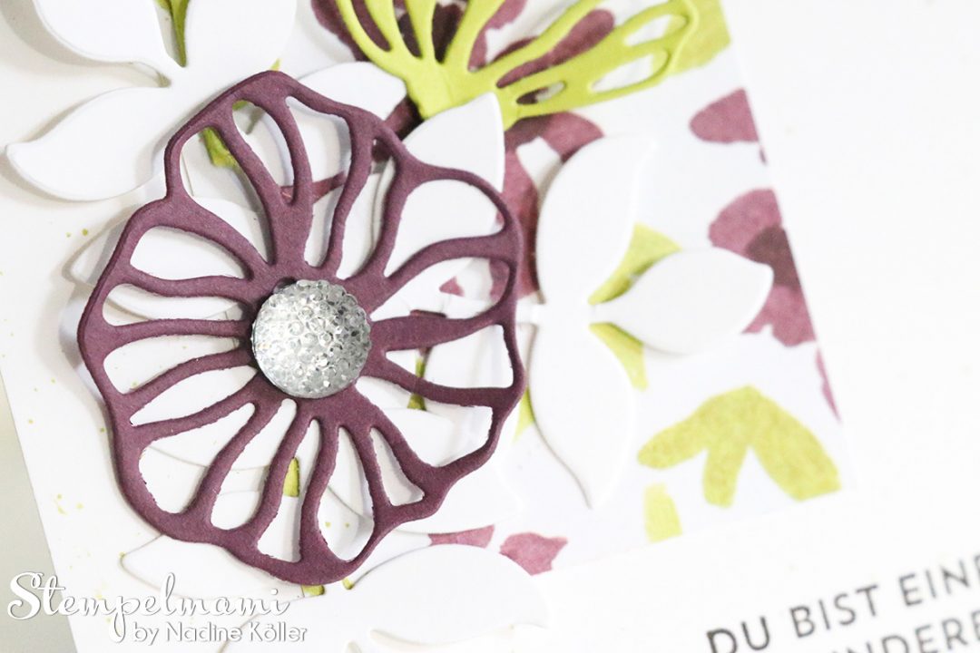 Grusskarte Bunt gemischt - Basteln mit Stampin`Up!